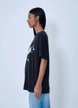 Chloé Logo Motif T-shirt - Gray