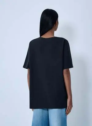Chloé Logo Motif T-shirt - Gray