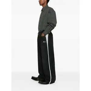 Balenciaga Wide-leg Jeans With Side Stripe Detail