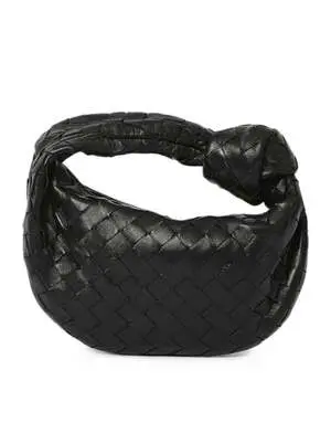 Bottega Veneta Mini Jodie Bag In Black Nappa Leather - Multicolor