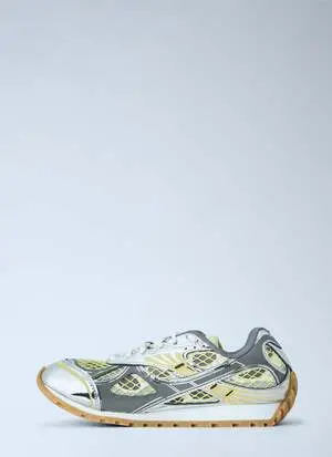 Bottega Veneta Orbit Sneakers With Mesh Detail - Yellow