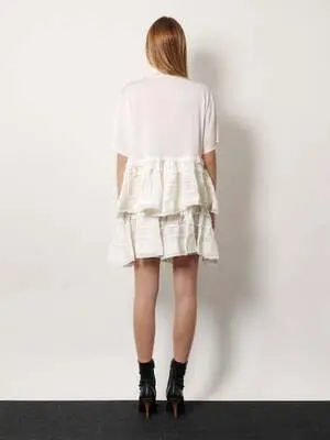 Alaïa Peplum Virgin Wool Sweater - Multicolor