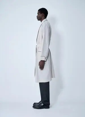 Prada Limestone Robe Coat