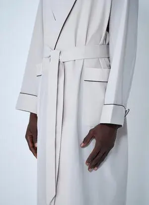 Prada Limestone Robe Coat