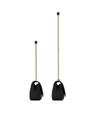 Saint Laurent Loulou Small Leather Bag - Black