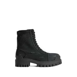 Balenciaga Leather Buckled Clogs - Black