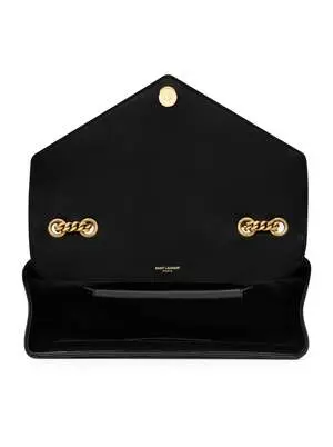 Saint Laurent Loulou Medium Quilted Lambskin Shoulder Bag - Black
