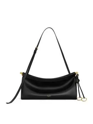 Alaïa Le Click East West Medium Leather Bag - Black