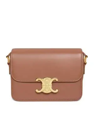Celine Teen Triomphe Bag In Polished Calfskin - Multicolor