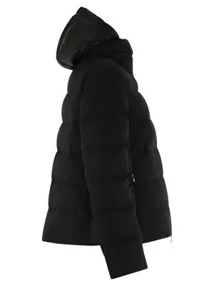 Herno Silk And Cashmere Down Jacket - Black