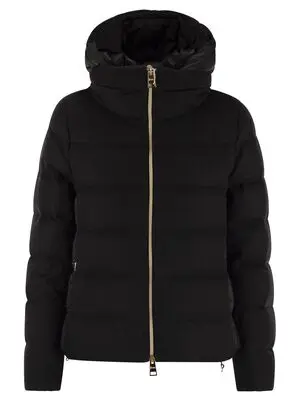 Herno Silk And Cashmere Down Jacket - Black