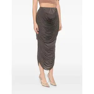 Magda Butrym Asymmetrical & Draped Skirts - Brown