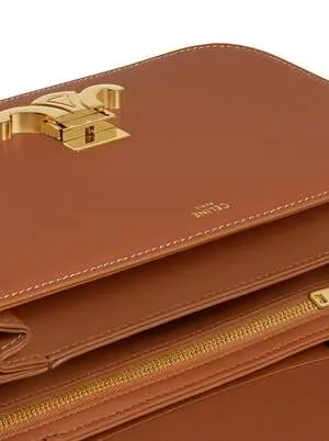Celine Triomphe Classique Bag In Natural Calf Leather - Tan
