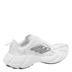 Balenciaga Monday Lace-up Leather Sneakers - White
