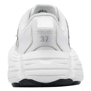 Balenciaga Monday Lace-up Leather Sneakers - White