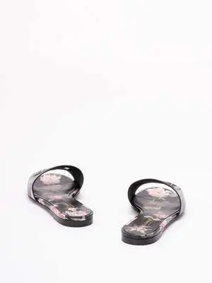 Dolce & Gabbana Floral Print Calf Leather Slides - Multicolor