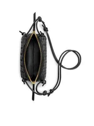 Bottega Veneta Pochette Concert Lambskin Bag - Black