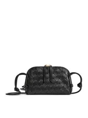 Bottega Veneta Pochette Concert Lambskin Bag - Black