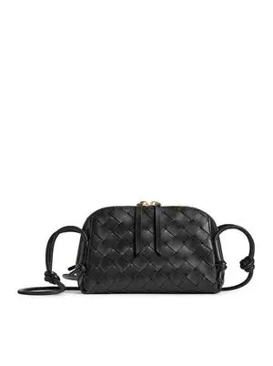 Bottega Veneta Pochette Concert Lambskin Bag - Black