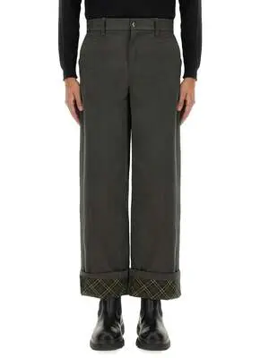 Burberry Carpenter Pants 100% Cotton, Made In Italy