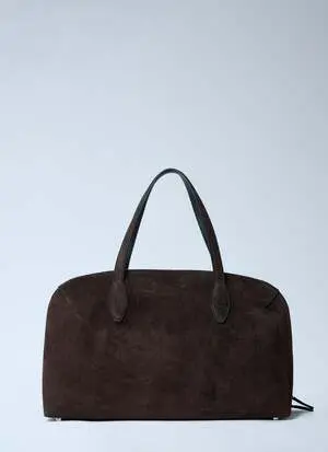 TOTEME Suede Day Tote Bag - Brown