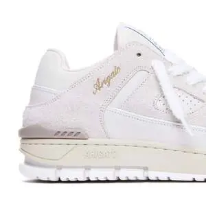 Axel Arigato Area Lo Suede And Leather Sneakers - Cream