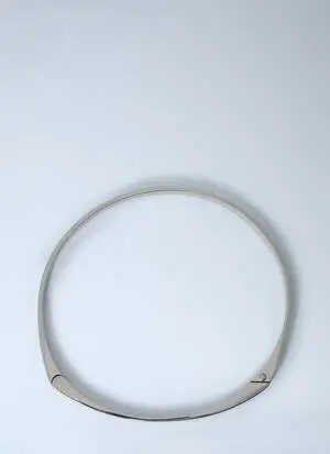 TOTEME Signature Metal Collar Necklace - Silver
