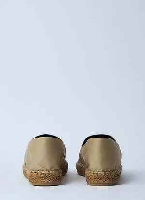 Saint Laurent Cotton Gabardine Espadrilles - Cream