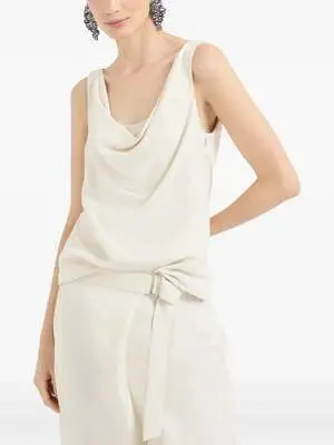 Brunello Cucinelli Viscose Top Made In Italy
