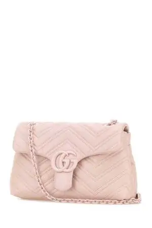 Gucci Nappa Leather Small Gg Marmont Shoulder Bag