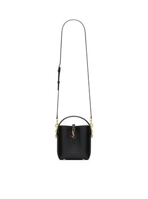 Saint Laurent Le 37 Mini Bag In Polished Leather Multicolor