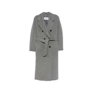 Max Mara Double-breasted Belted Coat - Gray