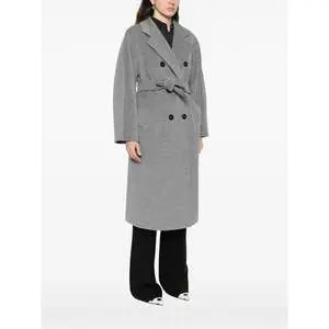 Max Mara Double-breasted Belted Coat - Gray