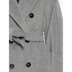 Max Mara Double-breasted Belted Coat - Gray