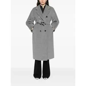 Max Mara Double-breasted Belted Coat - Gray
