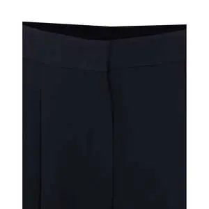 Fendi Wool Silk High-waist Wide Leg Pleated Trousers