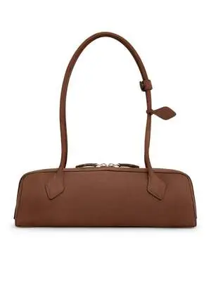 Alaïa Le Teckel Medium Bag In Nubuck Calfskin - Brown