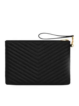 Saint Laurent Cassandre Matelassé Quilted Leather Tablet Bag