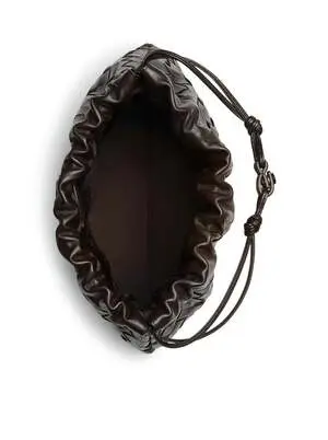 Bottega Veneta Pochette Dustbag In Woven Calfskin - Multicolor