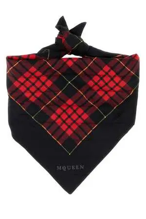 Alexander McQueen Embroidered Silk Scarf - Multicolor