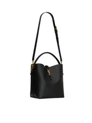 Saint Laurent The 37 In Polished Leather - Black