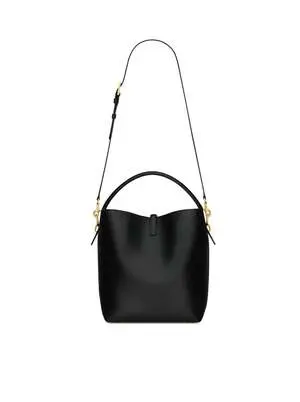 Saint Laurent The 37 In Polished Leather - Black