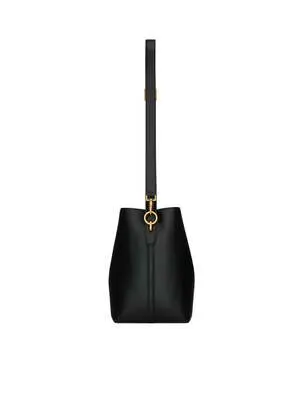Saint Laurent The 37 In Polished Leather - Black