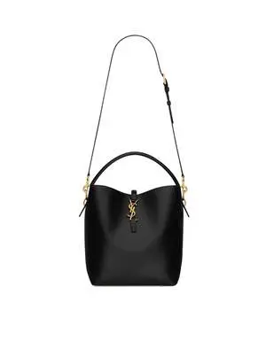 Saint Laurent The 37 In Polished Leather - Black