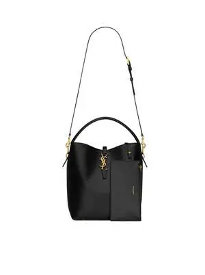 Saint Laurent The 37 In Polished Leather - Black