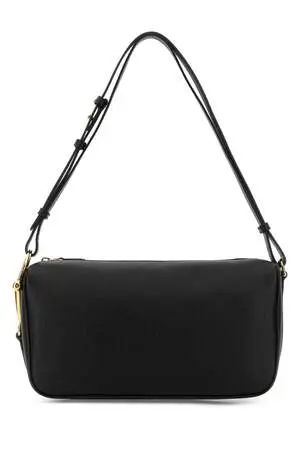 Gucci Leather Half Horsebit Shoulder Bag - Black
