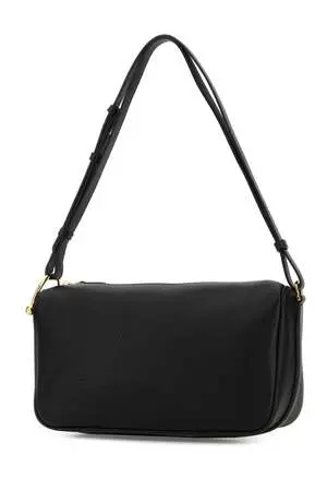Gucci Leather Half Horsebit Shoulder Bag - Black