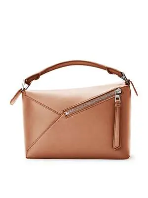 Loewe Small Puzzle Edge Bag In Classic Calfskin Leather - Tan