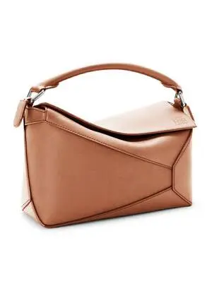 Loewe Small Puzzle Edge Bag In Classic Calfskin Leather - Tan