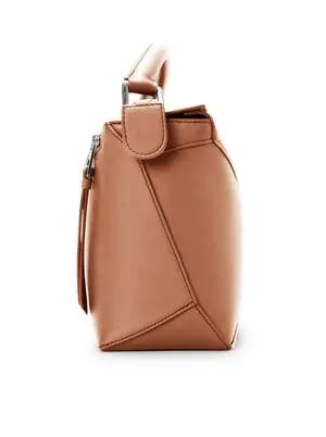 Loewe Small Puzzle Edge Bag In Classic Calfskin Leather - Tan
